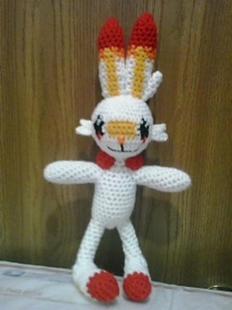 Ravelry: #813 Scorbunny (Pokemon) pattern by Christjan Bee