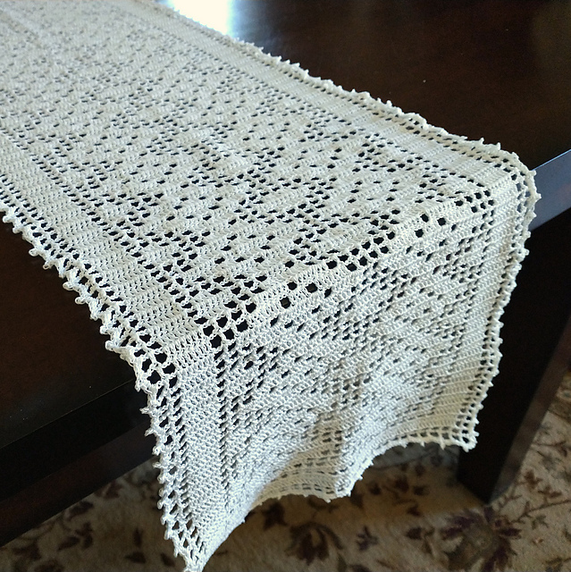 Ravelry: Diamond Table Runner pattern by Chris Gosselin