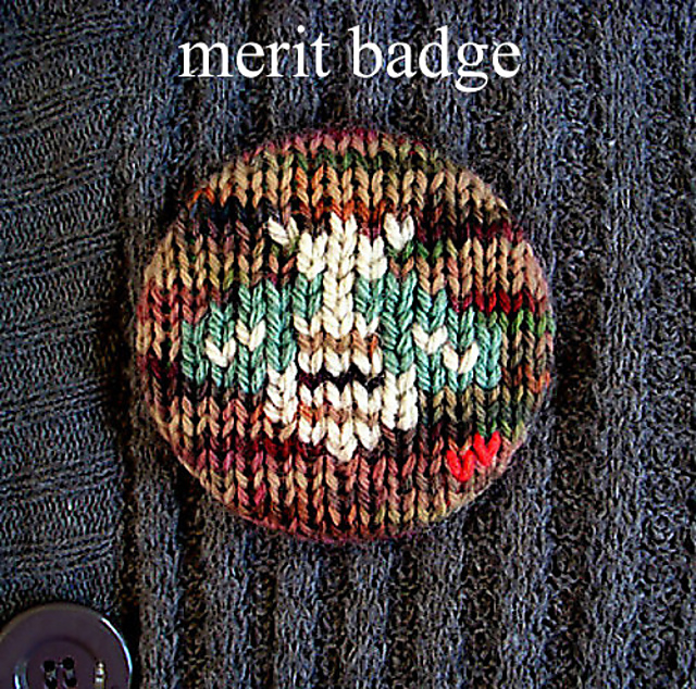 Ravelry: merit badge pattern by Amanda Ochocki