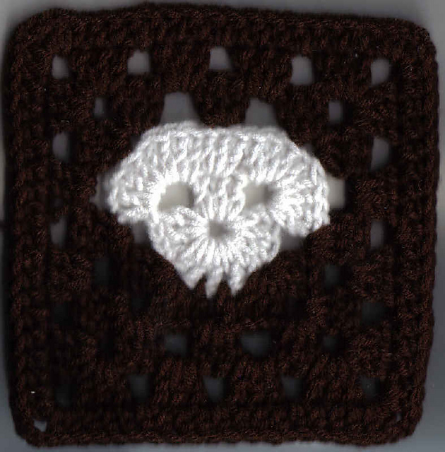 Ravelry: skull granny square pattern by Amelia Beebe