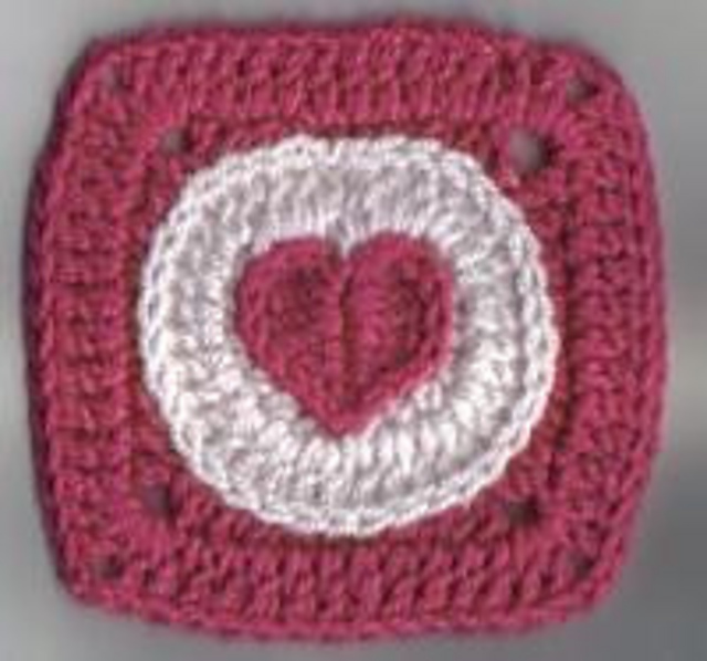 Ravelry: Heart to Circle to Square Motif pattern by Amelia Beebe