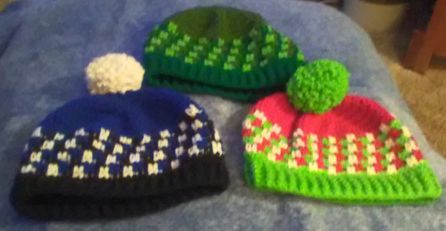 Ravelry: Three Color HDC Block Hat pattern by Amelia Beebe