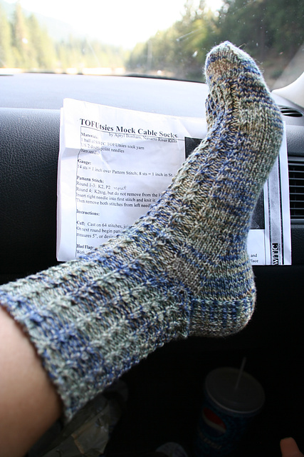 Ravelry: Mock Cable Socks pattern by Apryl Bonham