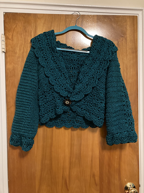 Ravelry: charismaquark's Mermaid Filigree Cardigan