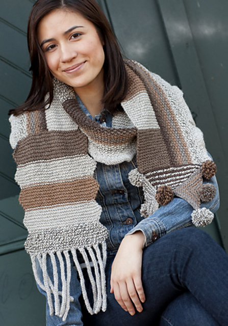 Ravelry: MountainTop Patchwork Scarf pattern by Susan Mills Knits
