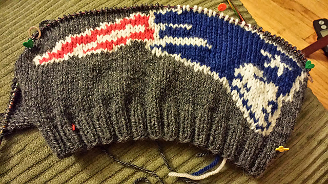 Ravelry: New England Patriots Logo Knitting Chart pattern by ChemKnits