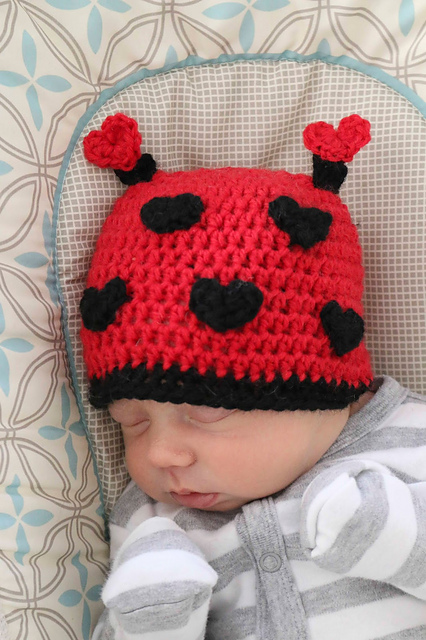 Ravelry: Valentine's Day Love Bug Hat pattern by ChemKnits