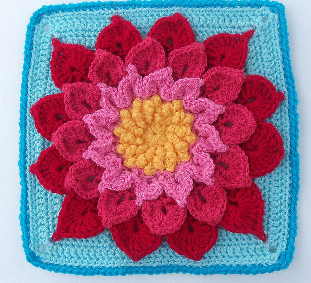Ravelry: cherbear1975's "Lucy Pack Squares" 2015 Blanket Square 7 "The ...