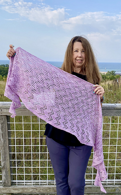 Ravelry: Freedom Crescent Shawl pattern by Cheryl Beckerich