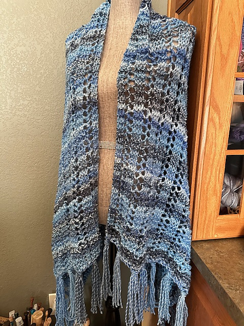 Ravelry: One-Row Lace Prayer Shawl pattern by Louis Chicquette