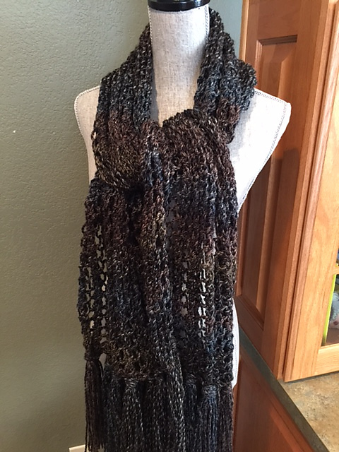 Ravelry: One Ball One Row Scarf pattern by Louis Chicquette