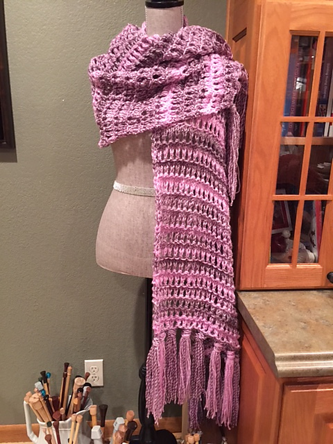 Ravelry: Tiny Column Stitch Prayer Shawl pattern by Louis Chicquette