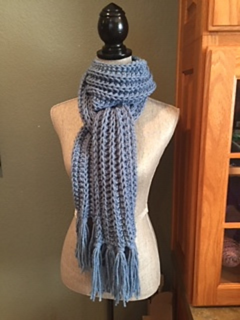 Ravelry: No-Purl Ribbed Scarf pattern by Louis Chicquette