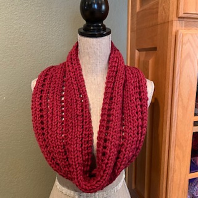 Ravelry: Ladder Lace Rib Stitch Cowl pattern by Louis Chicquette