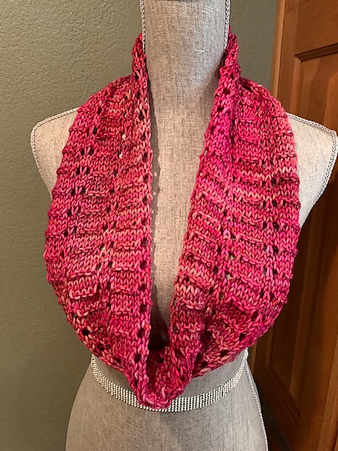 Ravelry: Eyelet & Ridge Stitch Cowl pattern by Louis Chicquette