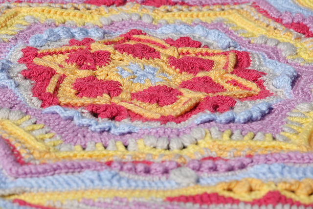 Ravelry: chitza's Cosmic CAL stashbuster blanket