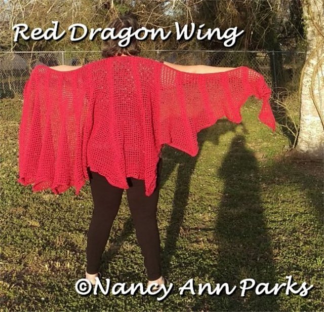 Ravelry: Red Dragon Wing Shawl pattern by Nancy Ann Parks