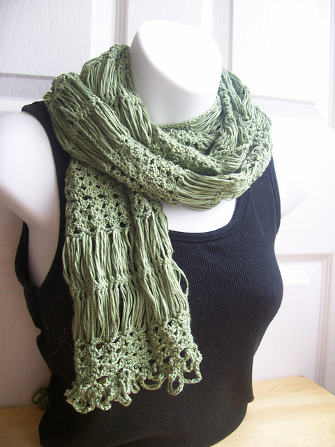 Ravelry: Hairpin Crochet Bamboo Scarf pattern by Chriss Smith