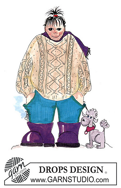 Ravelry: s1-11 Aran jumper pattern by DROPS design