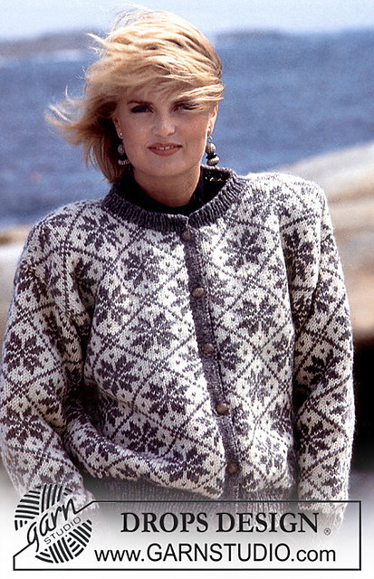 Ravelry: 8-11 Jacket with star pattern pattern by DROPS design