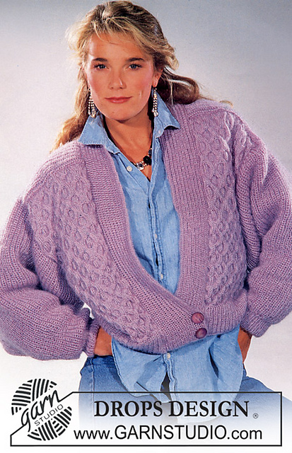 Ravelry: 5-13 Jacket in Aran and cable pattern pattern by DROPS design