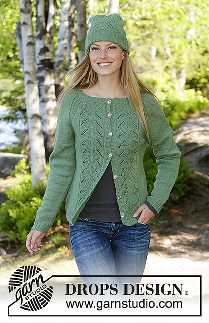 Ravelry: 196-11 a Green Luck Jacket pattern by DROPS design