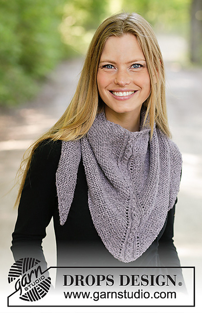 Ravelry: 197-13 b The Winter Way Shawl pattern by DROPS design