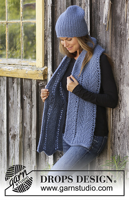 Ravelry: 192-36 b City Chill Scarf pattern by DROPS design