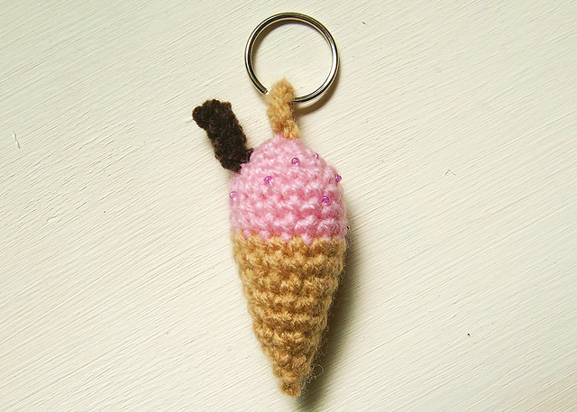 Ravelry: Ice cream key chain pattern by Christina Eady