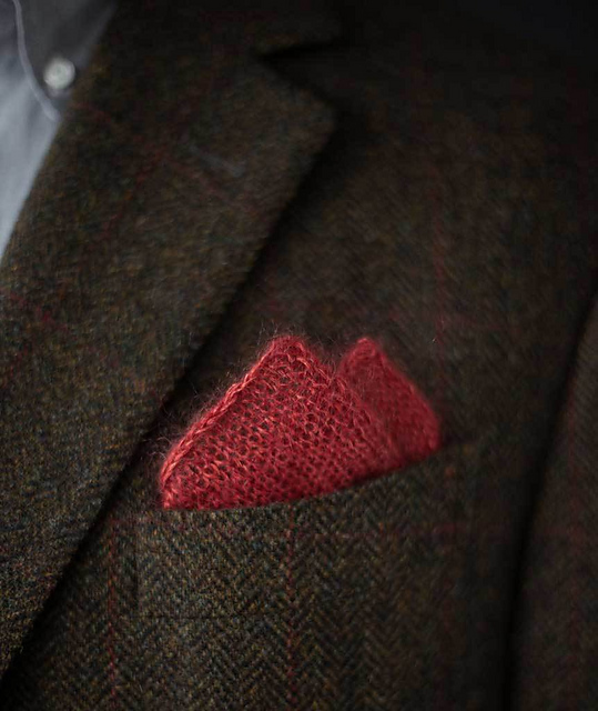 Ravelry: Pretty Perfect Pocket Square pattern by Churchmouse Yarns and Teas