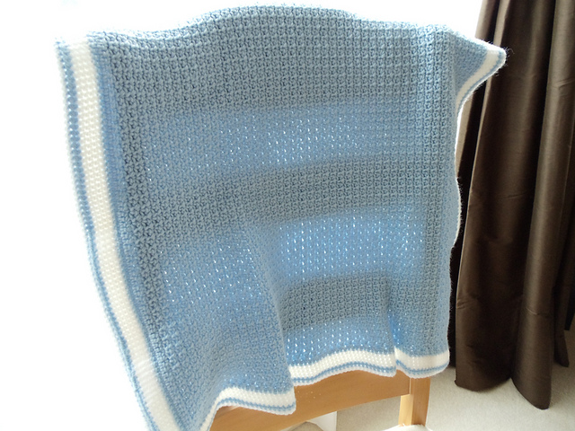 Ravelry: Little Boy Blue Baby Blanket pattern by Heather Prusia