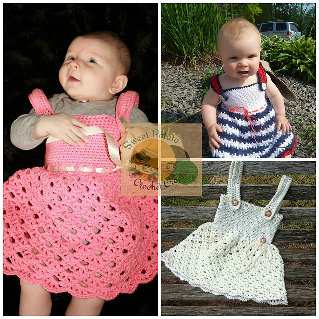 Ravelry: Amelia Baby Sundress pattern by Sweet Potato Crochet Creations