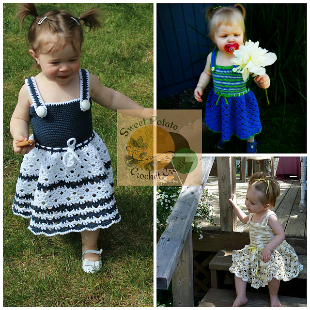 Ravelry: Amelia Toddler Sundress pattern by Sweet Potato Crochet Creations