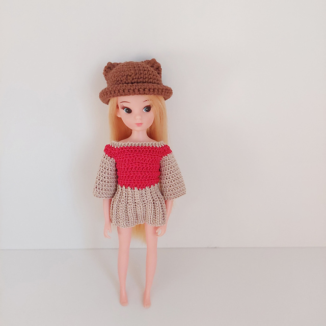 Ravelry: cat hat of repro licca pattern by nim