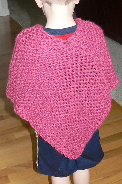 Ravelry: Child's Knit Poncho pattern by Cara Olsen