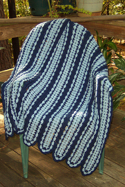 Ravelry: Rustic Lap Robe pattern by Jan Hatfield