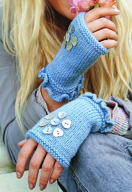 Ravelry: Embellished Cuffs pattern by Claire Crompton