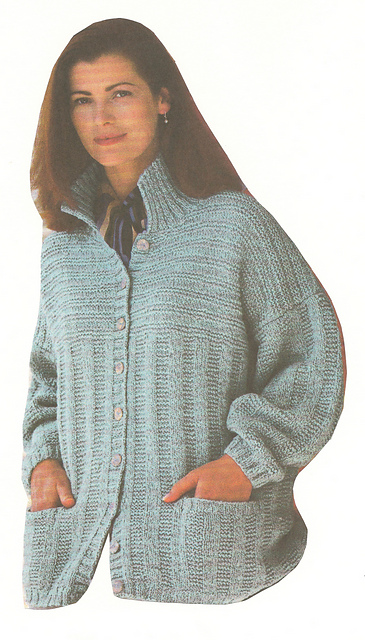 Ravelry: Garter Rib Cardigan pattern by Delta Burke Design