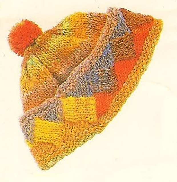 Ravelry: NK4 Entrelac Cap pattern by Eisaku Noro Design Team 野呂英作企画室