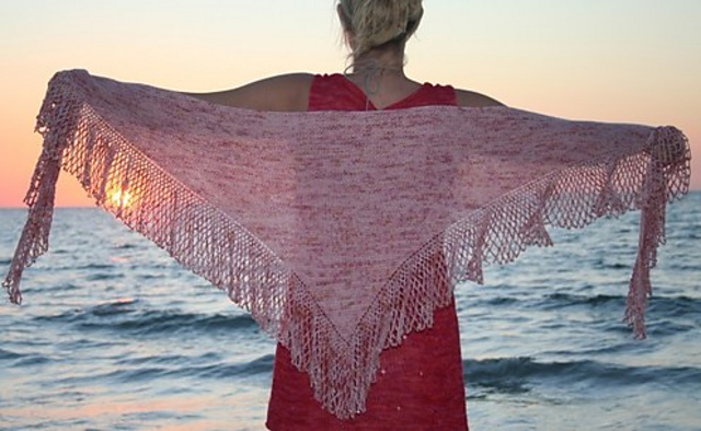 Ravelry: Becoming Shawl pattern by Claudia Miller McClean