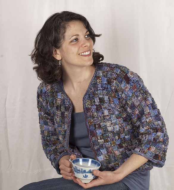 Ravelry: Quilted Waterfall Jacket pattern by Gwen Bortner