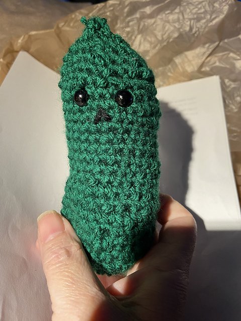 Ravelry: Emotional Support Pickle pattern by Theresa Cruz-Roman