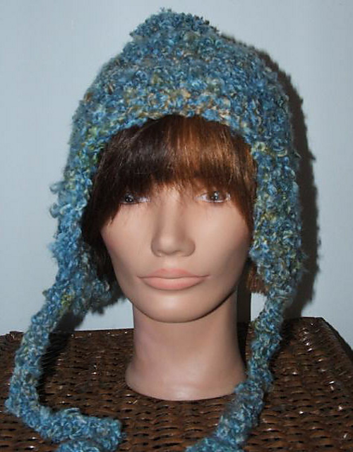 Ravelry: Fun, Funky, Fluffy, Flap Hat pattern by Carol Ballard