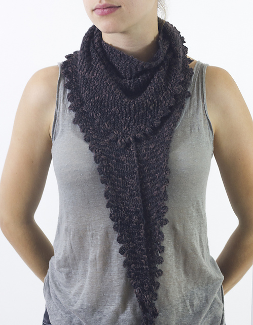 Ravelry: Nora Bobble Scarf pattern by Julie Weisenberger