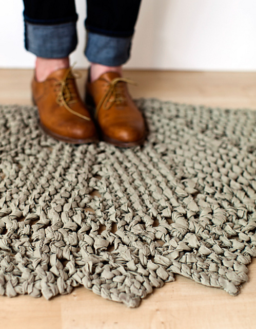 Ravelry: Rag Doily Rug pattern by Julie Weisenberger