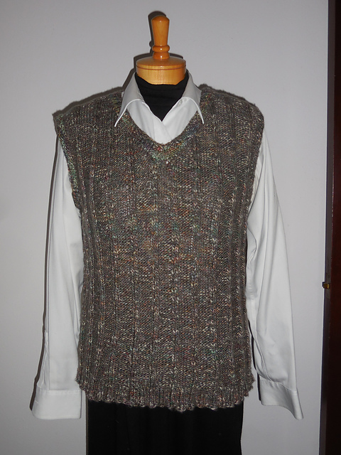 Ravelry: Classic V Neck Vest pattern by Judy Cross