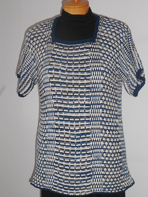Ravelry: Multi Slip Stitch Sweater pattern by Judy Cross