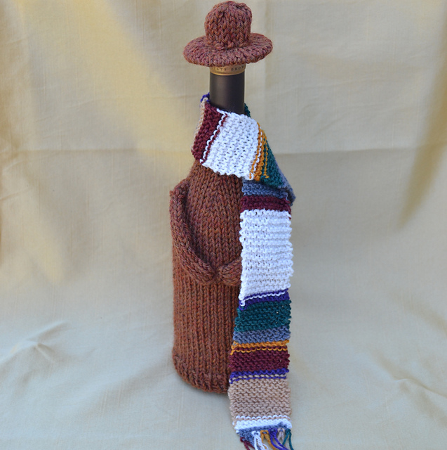 Ravelry: The Traveler Wine Bottle Sweater pattern by Colette Smith