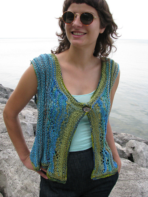 Ravelry: color4texture's Sea Glass Vest