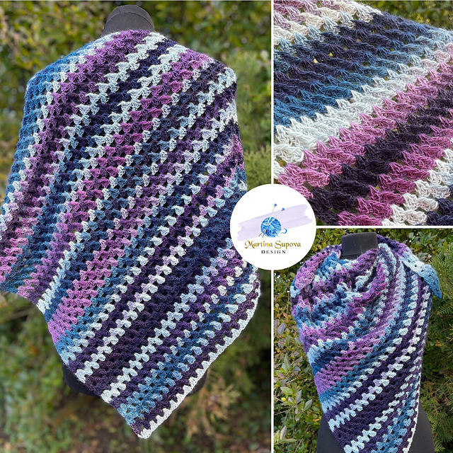 Ravelry: Abba Shawl pattern by Martina Supova